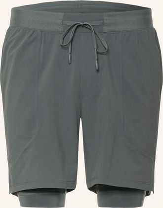 lululemon Lululemon 2-In-1-Trainingsshorts License To Train 7in grau