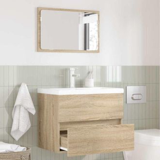 vidaXL vidaXL Ensemble de mobilier de salle de bain avec tiroir Ch&ecirc;ne Sonoma