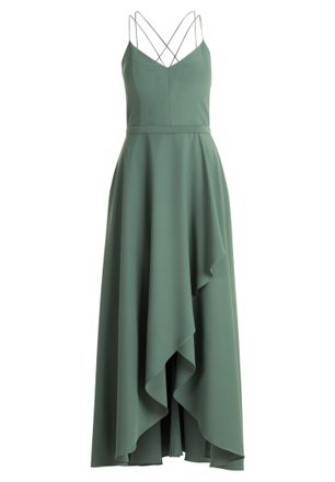 Vera Mont Damen 8700/4514 Kleid, Dark Sage, 40 EU