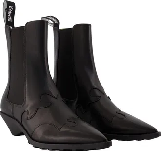 Camper Leather Chelsea Ankle Boot - Black