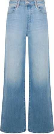 Mother Femme, Jeans, Bleu, Taille: W26 Dodger Button Hover Cuff Jeans