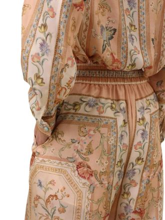 Zimmermann Womens Roselight Floral-Print Silk Trousers Aw26 W