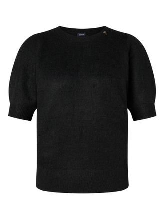 Joop Rundhals-Pullover ballonf&ouml;rmigem 1/2-Arm Joop! schwarz