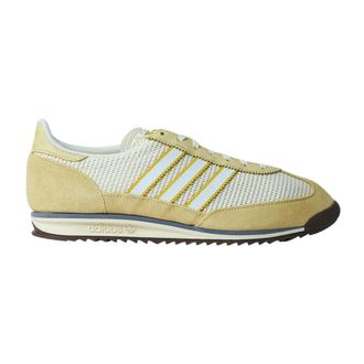 adidas Nylon Sneakers mit Wildleder-Kontrastpaneelen - - Sport - Herren - Gr&uuml;n - 37 1/2 EU