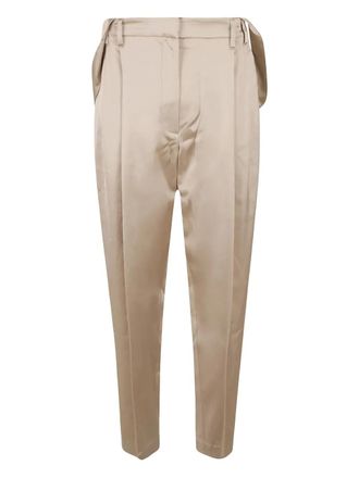 Brunello Cucinelli pantalon en satin - Tons neutres