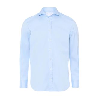 Baldessarini Stretchhemd Hugh mit Hai -Kragen - - Shirts - Herren - Blau - 4XL