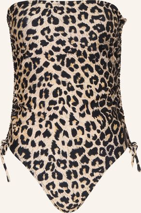 AllSaints Allsaints Bandeau-Badeanzug Court braun