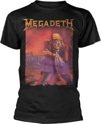 Plastic Head Plastichead - Megadeth Unisex-Erwachsene Schwarz XL Baumwolle Kurzarm T-Shirt