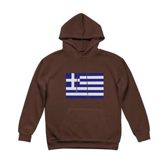 Generic Sweat &Agrave; Capuche Gr&egrave;ce Drapeau pour Femme Adultes Et Adolescents Doublure Polaire Sweatshirt pour Patriotes Hoodie Femmes Femmes Pull &Agrave; Capuche pour Us