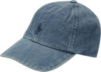 Ralph Lauren Denim-Cap mit Poloreiter-Stickerei in