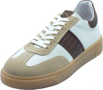 Nero Giardini E601140U Velour Nu Sparta Os Sneakers de Sport pour Homme en Cuir Os et Nubuck Beige, Velours nu, 41 EU