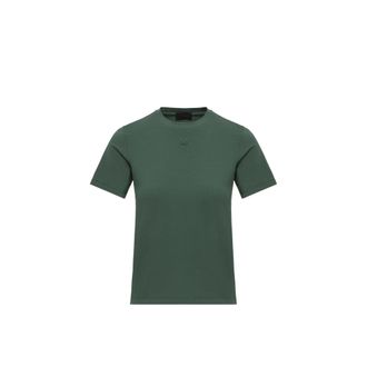 Moncler Moncler T-shirt En Jersey De Coton &Agrave; Logo, Femme, Vert, Taille: Xl