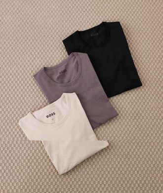 HUGO BOSS Boss - Bodywear - Lot de 3 t-shirts - Multicolore