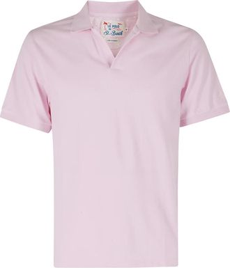 MC2 Saint Barth Homme, Tops, Rose, Taille: XL Charles Jersey Stretch Piquet Polo
