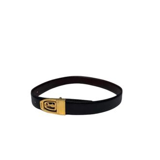 Celine Ceinture en cuir double face vintage Pre-owned - Femme - Pre-owned - Noir - Taille: ONE Size