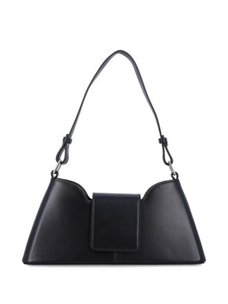 Justine Clenquet sac porté épaule Marla en cuir à rabat - Noir