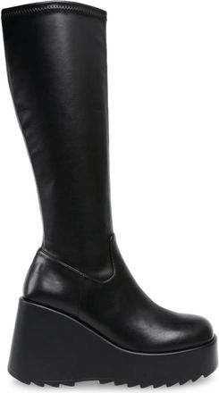 Steve Madden Femme, Chaussures, Noir, Taille: 40 EU Stivali Profilo Alto