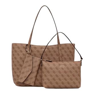 Guess Brenton Top Zip Tote - - Bags - Damen - Beige - ONE SIZE