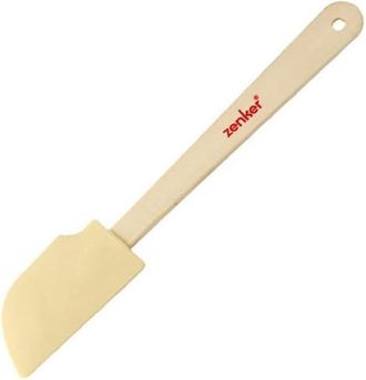 Zenker 43487 Teigschaber 25x5 cm aus Holz/PP, Creme/braun