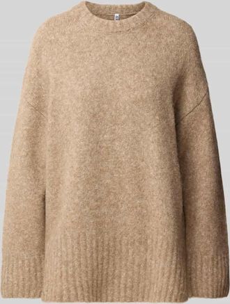 Pieces Pullover mit gerippten Abschl&uuml;ssen