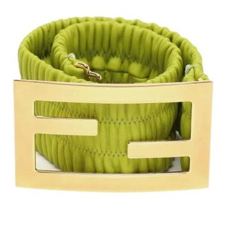 Fendi Pre-owned Breiter Lederg&uuml;rtel - - Pre-owned - Damen - Gr&uuml;n - ONE SIZE