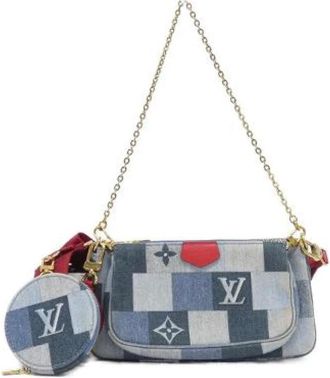 Louis Vuitton Sac bandouli&egrave;re Monogram Denim Pre-owned - Femme - Pre-owned - Bleu - Taille: ONE Size