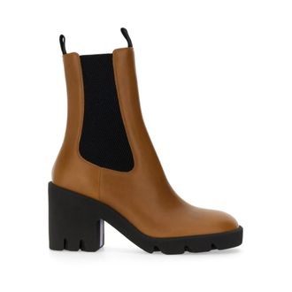 Burberry Bottine Chelsea en cuir - Femme - Chaussures - Brun - Taille: 36 EU