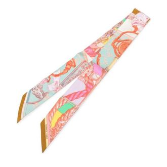Herm&egrave;s Pre-owned Cavalleria d Etriers Twilly Scarf - Femme - Pre-owned - Multicolore - Taille: ONE Size