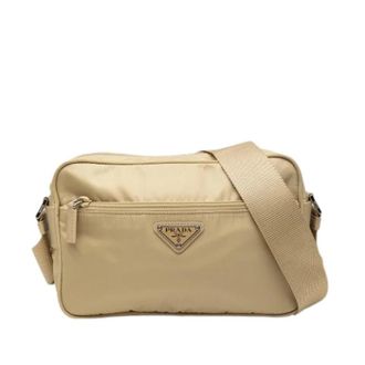 Prada Sac bandouli&egrave;re en nylon Pre-owned - Femme - Pre-owned - Beige - Taille: ONE Size