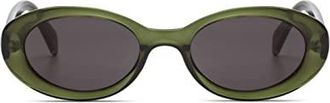 Komono Ana Fern Lunettes de soleil unisexes Ovales en propionate de cellulose pour hommes et femmes avec protection UV et verres résistants aux rayures