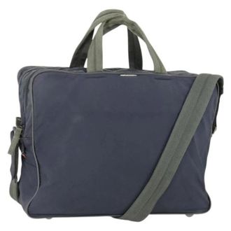 Prada Pre-owned Nylon Weekender - - Pre-owned - Damen - Blau - ONE SIZE