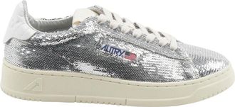 Autry Femme, Chaussures, Gris, Taille: 38 EU Dallas Low Sparkling Baskets