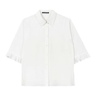 Luisa Cerano Boxy Blouse - Femme - Blouses et Chemises - Blanc - Taille: 42 FR