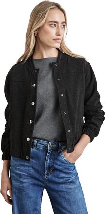 Street One Damen A212375 Blouson mit Knopfleise,Grau,40