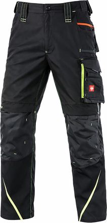 Engelbert Strauss 65511 Hose e.s.motion 2020, Qualitative Arbeitskleidung, Mehrfarbig (Schwarz/Gelb), 50