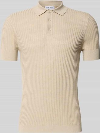 Antony Morato Slim Fit Poloshirt aus Viskose-Mix mit Leinen-Anteil