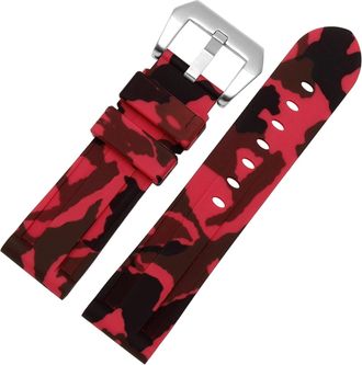 Generic Silikon für Armbänder der Serie PAM111 386 441 20 mm 22 mm 24 mm 26 mm Wasserdichtes Sport-Tarnarmband