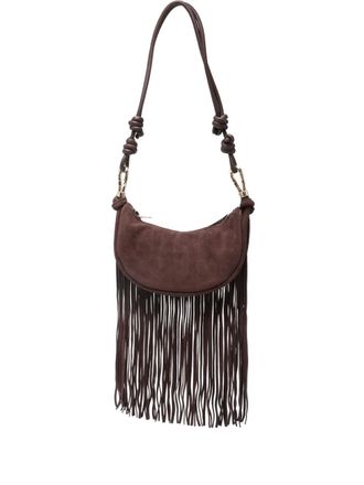 SIMKHAI Avery fringe cross body bag - Braun