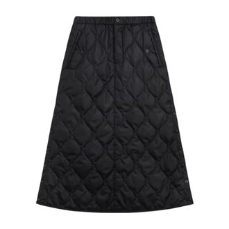 TAION Military Snap Button Down Skirt - - Skirts - Damen - Schwarzk - S