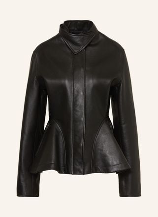 Alaia Ala&iuml;a Lederjacke schwarz
