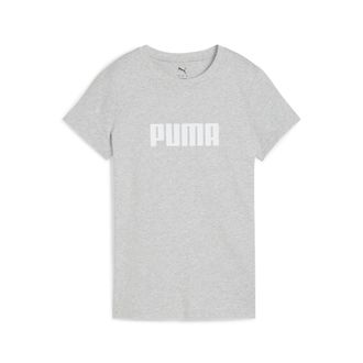 Puma Essentials Logo T-Shirt Damen, Kleidung, Grau, M