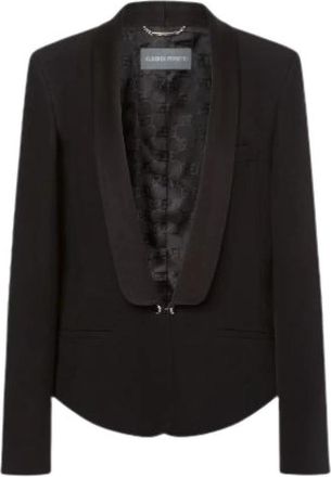 Alberta Ferretti Enver Satin Smoking Jacket - - Jackets - Damen - Schwarzk - M