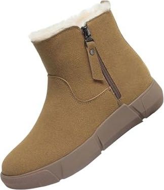 Generic Bottes dhiver pour femme - Tige courte - Doublées - Imperméables - Chaussures de randonnée - Antidérapantes - En coton - Pour lextérieur et lhiver, ka
