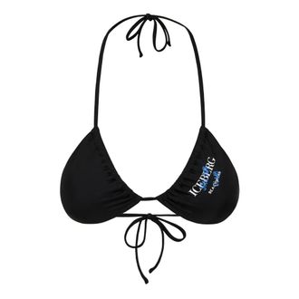 Iceberg Femme, Maillots de bain, Noir, Taille: 38 FR Triangle Bikini Top