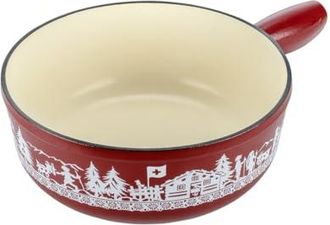 Kuhn Rikon Caquelon Induktion Gusseisen rot Alpweide Mini &Oslash; 17 cm