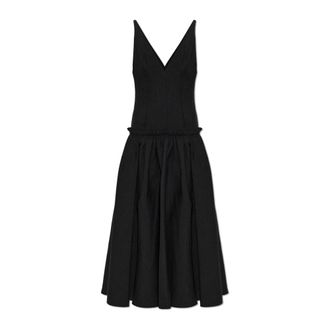 Ami Maxi-Wollkleid mit tiefer Taille - - Dresses - Damen - Schwarzk - M