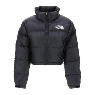 The North Face Femme, Vestes, Noir, Taille: 36 FR Doudoune Courte Nuptse