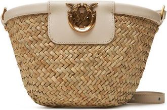 Pinko Handtasche Love Summer Bucket PE 25 PLTT 103325 A1RL Beige