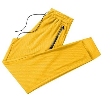 Generic Pantalon de jogging pour homme - Gris - Respirant - S&eacute;chage rapide - Longueur 9/10 - Pantalon de loisirs baggy - Pantalon de yoga ample - Pantalon de 