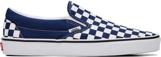 Vans Femme, Sport, Bleu, Taille: 43 EU Classic Slip-On Checkerboard